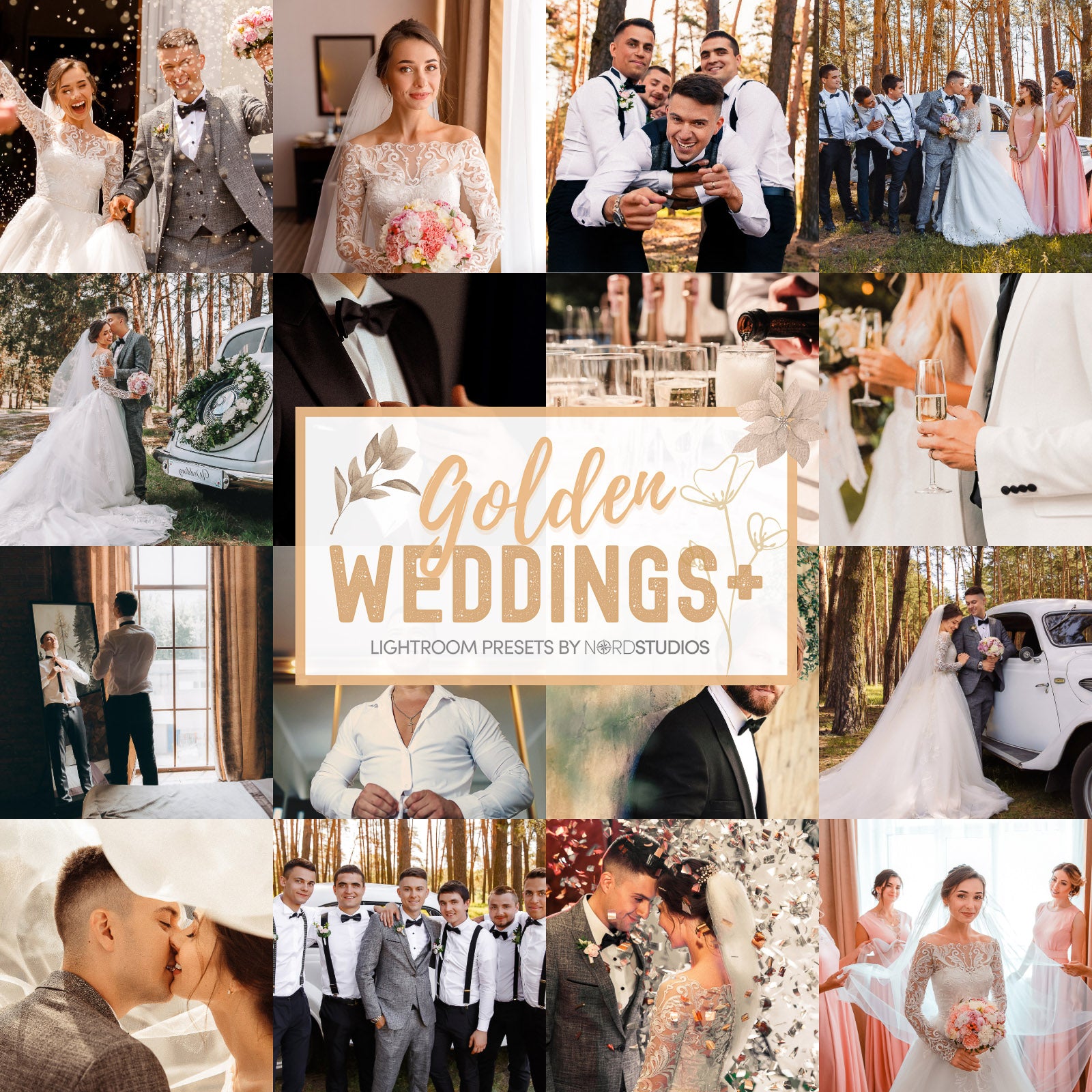 'Golden Weddings +' Lightroom Presets Pack | Mobile & Desktop – Nord ...