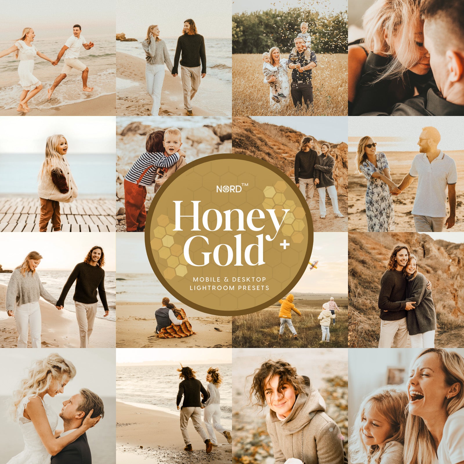 'Honey Gold +' Lightroom Presets Pack | Mobile & Desktop – Nord Studios